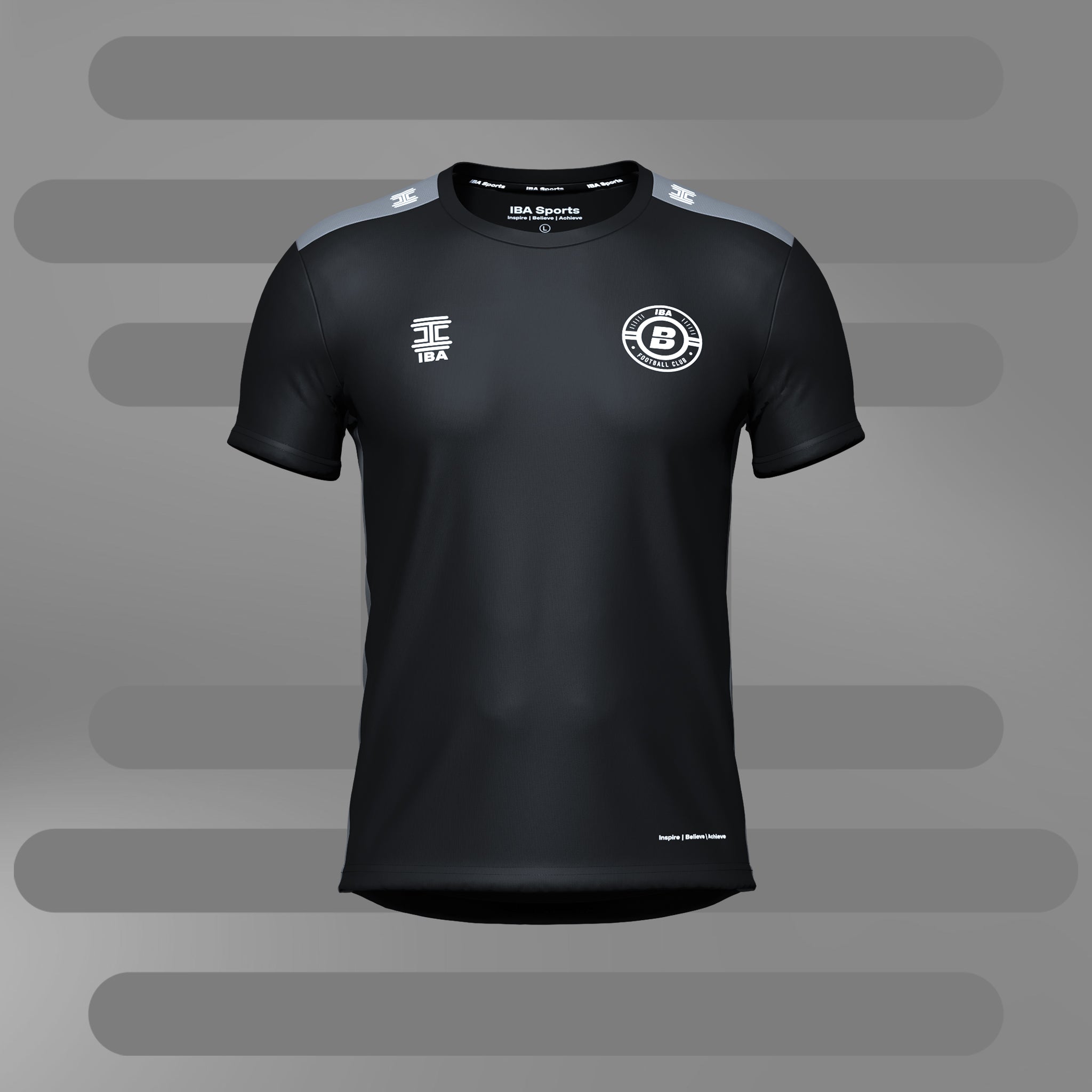 PERFORMANCE SHIRT BLACK/GREY – IBA Sports